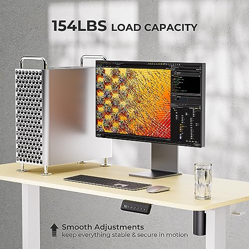 SOHOMACH Electric Standing Desk - Adjustable Height with Memory Preset, 48 x 24 Inches Ergonomic Design Home Office Standing Desk