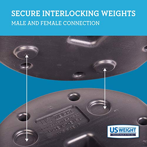 US Weight Tailgater Canopy Weights with No-Pinch Design for Easy, Safe Installation, and Removal to Secure Tents, Canopies, and Umbrellas at Outdoor Events