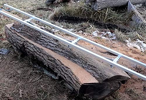 XRKJ Rail Mill Guide System 9 Ft, 3 Crossbar Kits Work with Chainsaw Mill