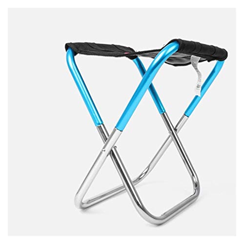 TRENTSNOOK Exquisite Camping Stool Portable Aluminum Alloy Folding Chair Stool Seat Outdoor Fishing Camping Picnic Thickened Folding Chair Fishing (Color : 2)