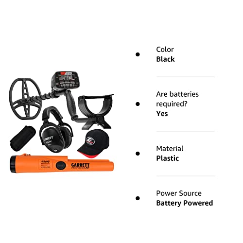 Garrett AT MAX Waterproof Metal Detector, MS-3 Wireless Headphones and Pro-Pointer AT Z-Lynk Pinpointer
