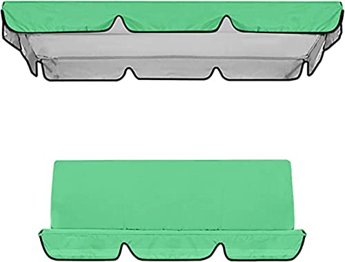 KFJZGZZ Replacement Cover Swing Ceiling Cloth Rain Cover Outdoor Awning Courtyard Patio Lawn & Garden Tree Swing for Adults Couch (0-Green, One Size)