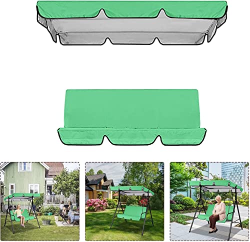 KFJZGZZ Replacement Cover Swing Ceiling Cloth Rain Cover Outdoor Awning Courtyard Patio Lawn & Garden Tree Swing for Adults Couch (0-Green, One Size)