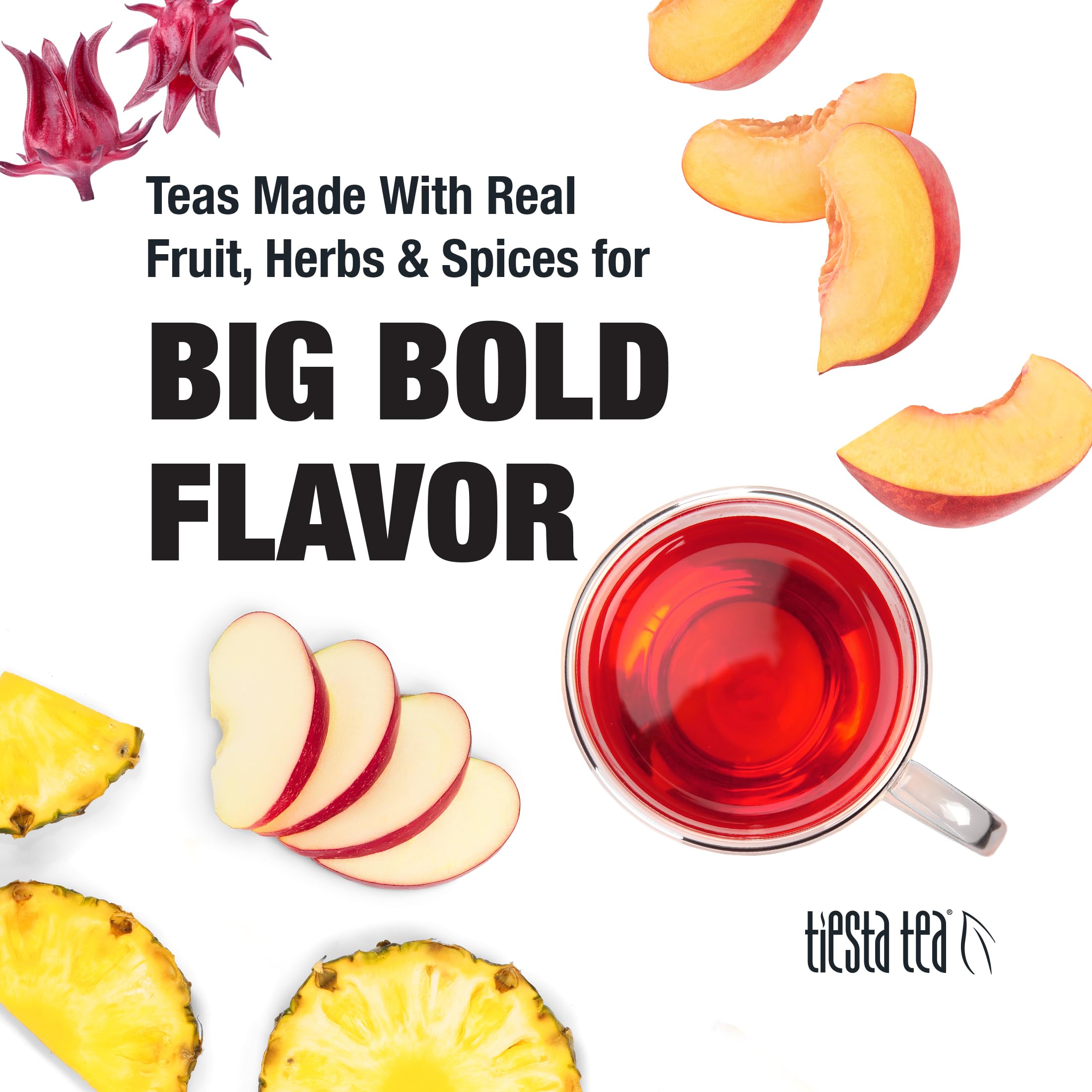 Tiesta Tea - Peach Party | Loose Leaf | Peach Hibiscus Herbal Infusion | Premium Blend | Non-Caffeinated Fruit Tea | Makes Hot or Iced & Up to 50 Cups | 4.5oz Refillable Tin