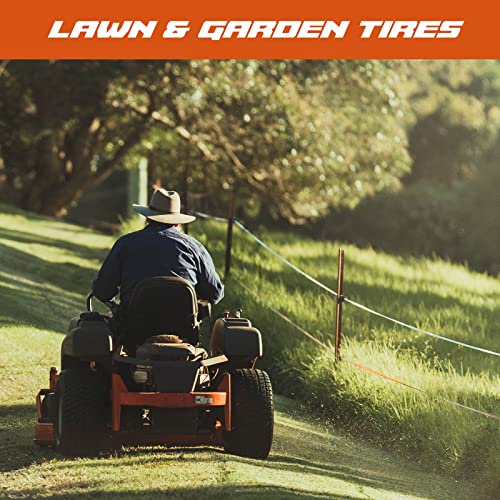 HALBERD 2 PCS 15x6.00-6 Lawn Mower Tires 4PR Turf Saver Lawn & Garden Tires for Garden Tractor Riding Mower, Tubeless