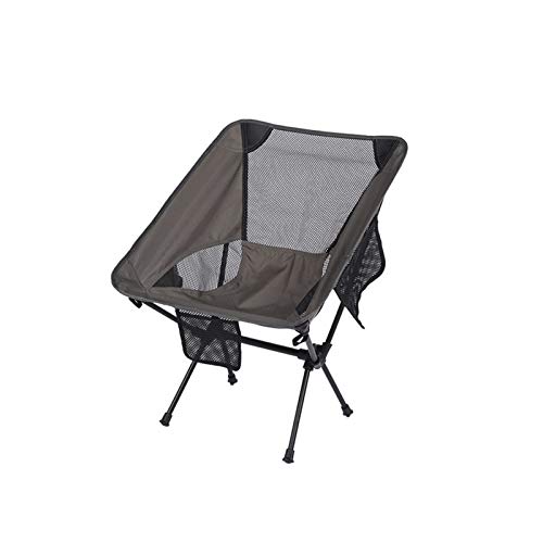 TRENTSNOOK Exquisite Camping Stool Ultra-Light Folding Seat Outdoor Picnic Camping Hiking Fishing Trip Portable Strong Burden Chair (Color : Light Blue)
