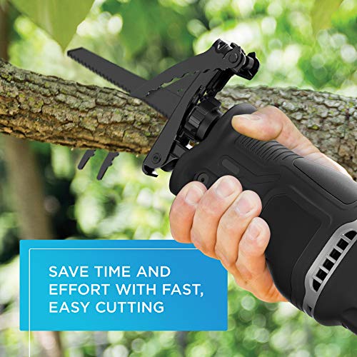 beyond by BLACK+DECKER Electric Pruning Saw with Branch Holder, 7 Amp (BES302KAPB) , Orange