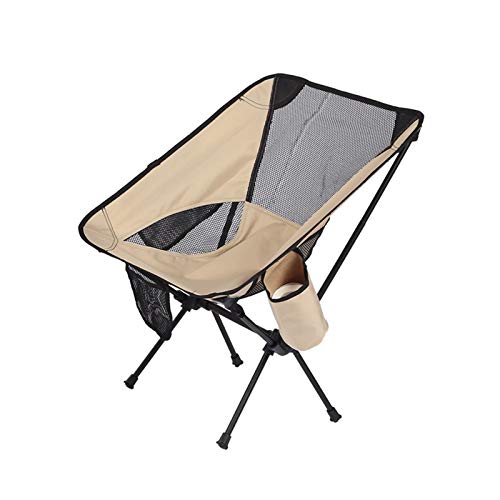 TRENTSNOOK Exquisite Camping Stool Ultra-Light Folding Seat Outdoor Picnic Camping Hiking Fishing Trip Portable Strong Burden Chair (Color : Light Blue)