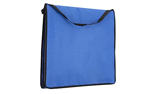 Eternal Living Beach & Lawn Lounge Chair Portable Reclining Lounger with Frame Foldable Mat, Set of 2 Blue