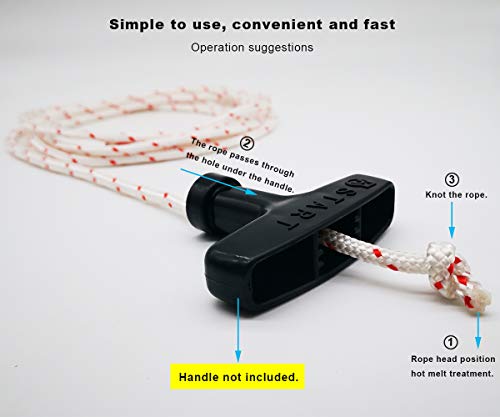 ZLKSKER Recoil Starter Rope 10 Meter Diameter 5.0mm, Engine Starter Rope, Generator, Lawn Mower, Trimmer, Brush Cutter, Chain Saw Pull Cord