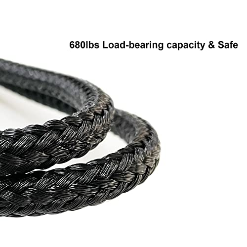 Multi-Strand Ropes for Replacement Pack of 2 Saucer Tree Swing Ropes Support 680lbs 71in Length Adjustable Hanging Ropes for Tree Round Swing