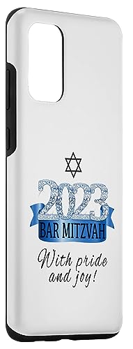 Galaxy S20+ 2023 Bar Mitzvah I Pride & Joy I White Blue Banner Decor Case