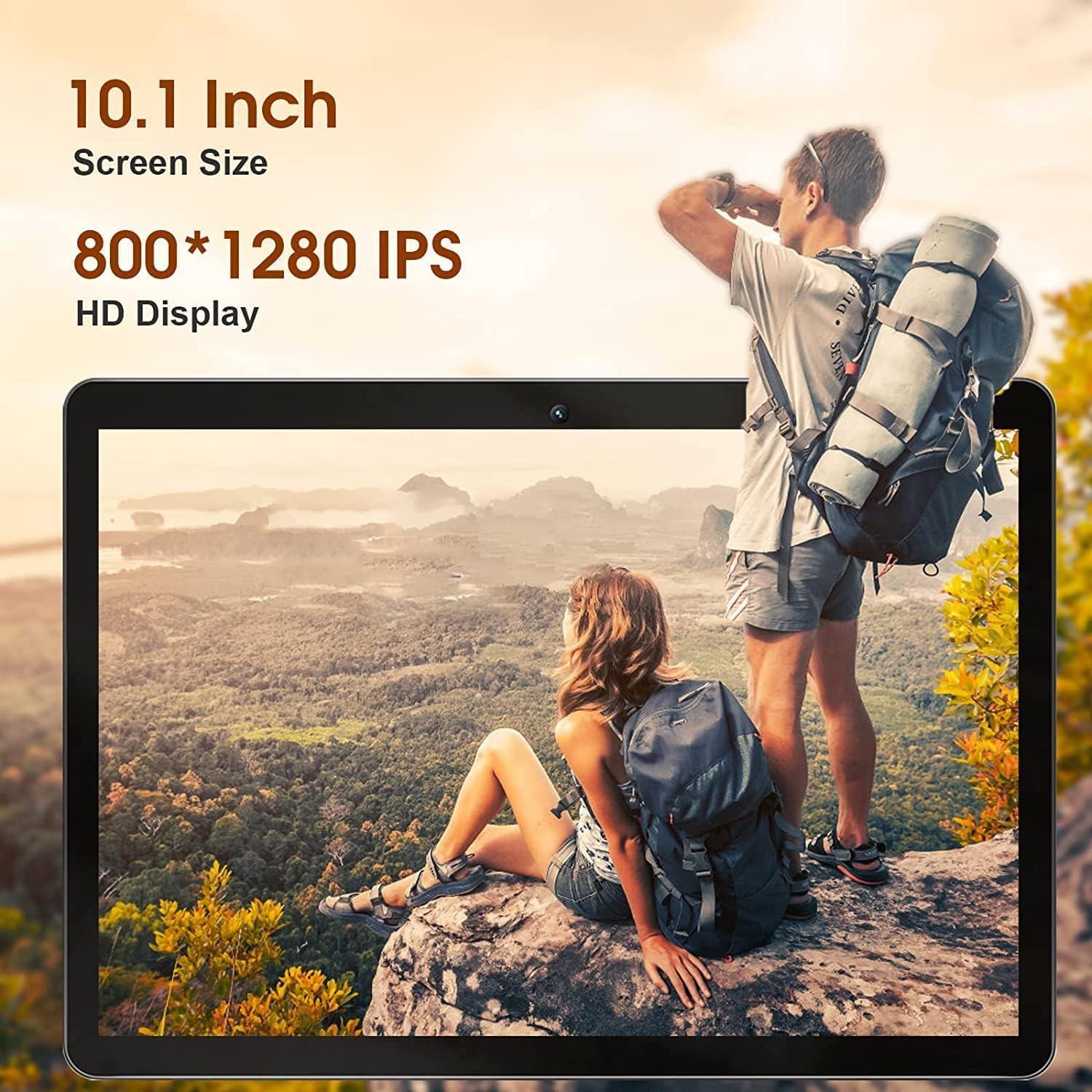 SGIN 10.1 Inches Tablet, Android 12 A133 Quad-Core Processor 1.6GHz, 2GB RAM 64GB ROM, IPS Touch Screen HD 2+5MP Dual Camera, Large Capacity Battery, WiFi, Bluetooth, TF Card 32GB Expansion, Black