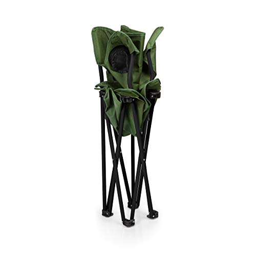 PTZ Camp Chair - Picnic Chair - Beach Chair with Carrying Bag, (Khaki Green)