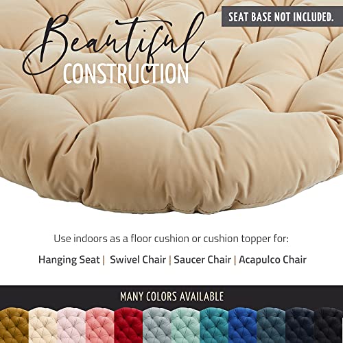 Mozaic Home Papasan Cushion, 48 in x 48 in x 4 in, Blush Pink