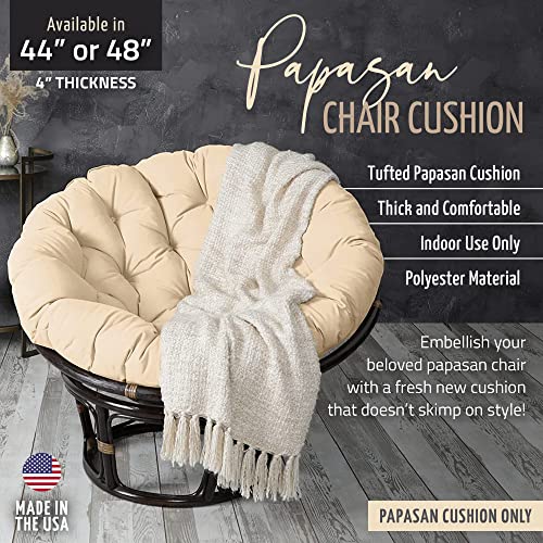 Mozaic Home Papasan Cushion, 48 in x 48 in x 4 in, Blush Pink