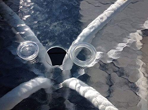 VIZIONSTAR 2" Patio Table Ring Replacement Umbrella Hole Plug Set for Glass Outdoors 1pcs