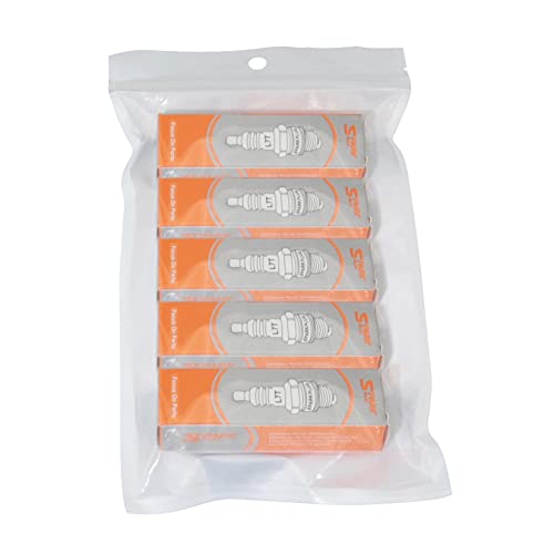 iBroPrat 5pcs NGK BPMR7A L7T Spark Plugs BPM7A BM6A RCJ6Y RCJ7Y WSR5F Sparkplug for 2-Stroke Small Engine 33CC Husqvarna 43CC 47CC 49CC 52CC Chainsaw Lawn Mover Trimmer Blower Saw Strimmer Brushcutter
