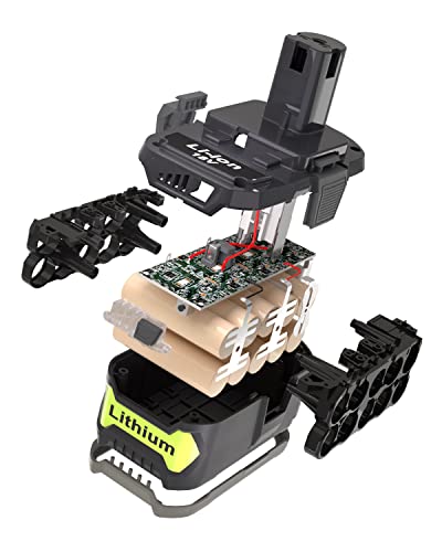 Leisuda 2 Pack 6.5Ah 18V Replacement Battery for Ryobi 18V Lithium Battery, Compatible for Ryobi 18V Battery P197 P102 P108 P190 P103 P104 P105 P107 P109 18V ONE+ Cordless Tool