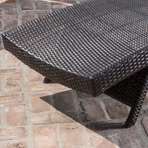 RICHSEAT 2 Pieces Patio Chaise Lounge Chair Sets Outdoor Beach Pool PE Rattan Reclining Chair Set of 2