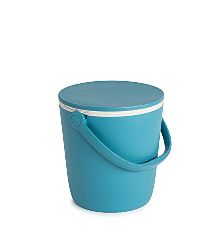 Keter Go Bar 4.2 Gallon Beer and Wine Cooler with Handle and Pop Up Outdoor Table - Perfect for Your Patio, Picnic, and Beach Accessories, Teal