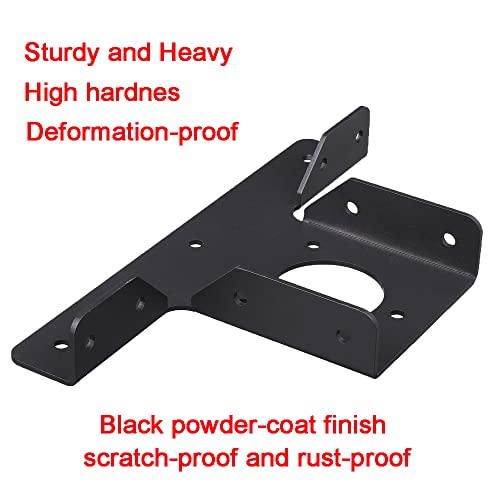 Chooglkj 2Pcs Heavy Duty Pergola Corner Brackets Extension 3-Way T Brackets for 4x4 (Actual:3.5 Inch) Post Bracket Pergola Gazebo Kit (2)
