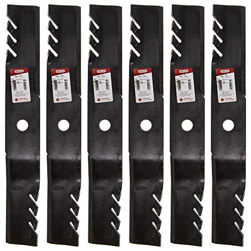 Oregon 6PK 396-730 G6 Gator Blades Replacement for John Deere M128485 M131958 M144196 M163983 TCU15881