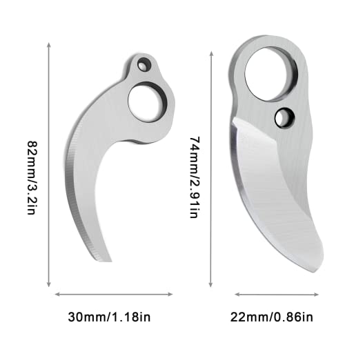T TOVIA Electric Pruning Shears Replacement Blade Upper Blade, 30mm/1.2″ Cutting Diameter SK5 High Carbon Steel Blade, Tree Branch Flower Bushes Trimming, Applicable Model GPS41-B2130,GPS41-B1725