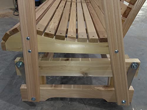 Kilmer Creek 2 Foot Natural Cedar Porch Glider, Amish Crafted