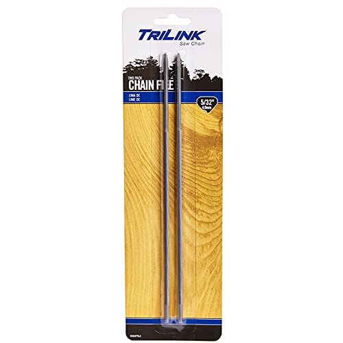 TRILINK 5322FTL2 Twin Pack Compatible with/Replacement for Oregon 5/32 inch. Round Files, Gray
