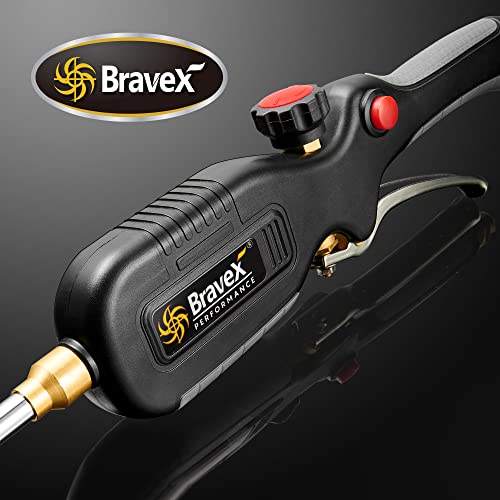 Propane Torch Weed Torch Weed Burner - Electronic Automatic Ignition, 800 000 BTU Propane Weed Torch with 10FT Hose, Push Button Electronic Spark Generating Powered by AAA Battery (not include)