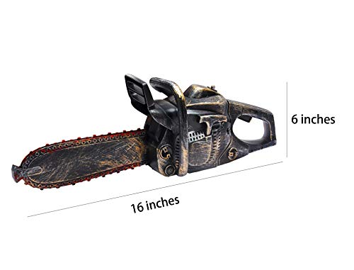 Liberty Imports Bloody Rusty Chainsaw Motion and Sound Battery Operated Halloween Massacre Role Play Prop Accessory (16 Inches)