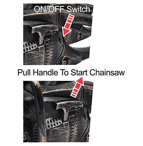 Liberty Imports Bloody Rusty Chainsaw Motion and Sound Battery Operated Halloween Massacre Role Play Prop Accessory (16 Inches)
