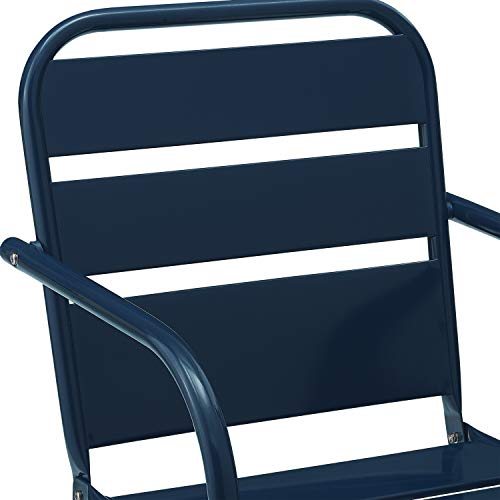 Crosley Furniture CO1030-NV Brighton Retro Metal Chair, Navy