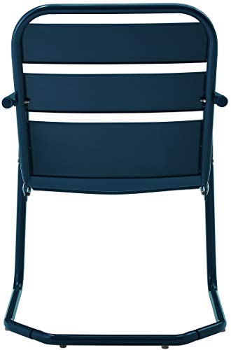 Crosley Furniture CO1030-NV Brighton Retro Metal Chair, Navy