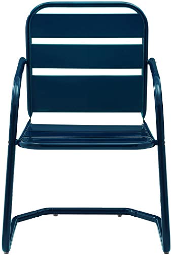Crosley Furniture CO1030-NV Brighton Retro Metal Chair, Navy