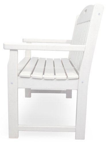 Trex Outdoor Furniture TXB48CW 48-Inch Yacht Club Bench, Classic White