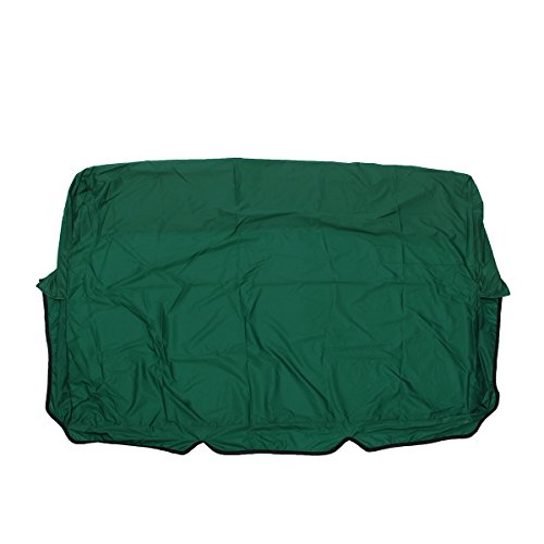dDanke Patio Swing Cushion Cover Swing Seat Cover Replacement for 3 Seat Swing Chair Dustproof Protection 150X50X10CM, Cover Only (Green)