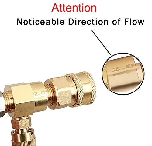 Raincovo Downstream Injector for Pressure Washer, Power Washer Chemical Injector Kit, Soap Injector, 3/8 Inch Quick Connect, 4000 PSI