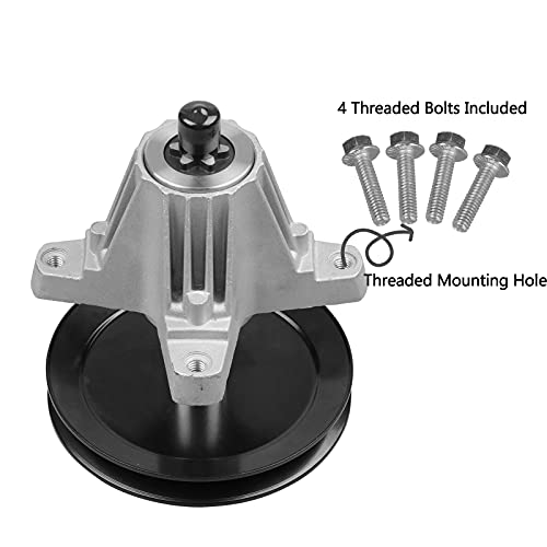 Spindle Fit for Troy Bilt Pony Mower - 918-06991 Greaseable Spindle Assembly Fit for MTD Huskee Craftsman T1000 T1200 Deck Lawn Tractor and Troy Bilt TB42 TB2246 Bronco 42" Tractor, Replace 618-06991