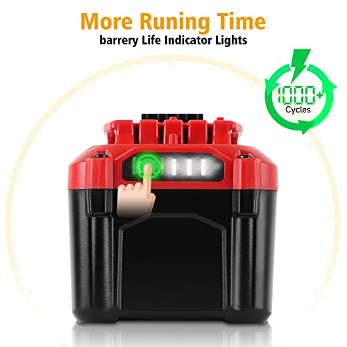 2PACK DSANKE CMCB204 6.0Ah 20V Lithium-ion Battery Replacement for Craftsman V20 Lithium Ion Battery CMCB204 CMCB204-2 CMCB202 CMCB202-2 CMCB201 Craftsman V20 Battery