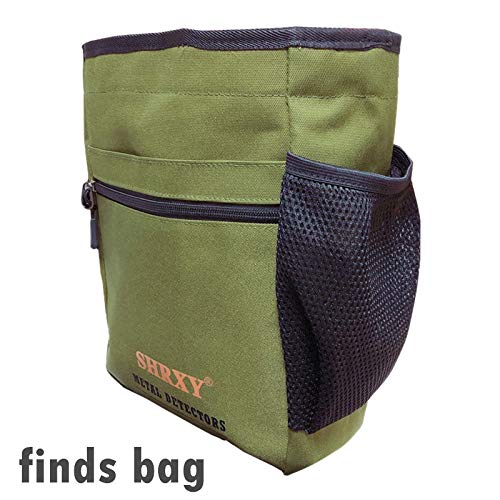 Metal Detecting Finds Bag Waist Digger Pouch Tools Bag for PinPointer Garrett Detector Xp ProPointer Accessories … (Green)