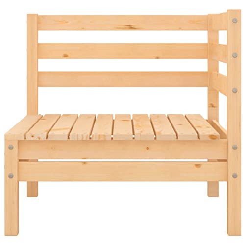vidaXL Patio Corner Sofa Solid Pinewood