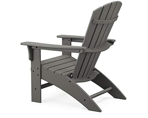 Trex Outdoor Furniture Yacht Club 3-Piece Curveback Adirondack Chair Set with Side Table