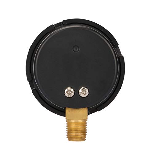 MEASUREMAN 2" Start and Clean Filter Pressure Gauge, Swimming Pool Filter Pressure Gauge, Spa, Aquarium, Water Pressure Gauge, 1/4" NPT Lower Mount 0-60Psi/bar