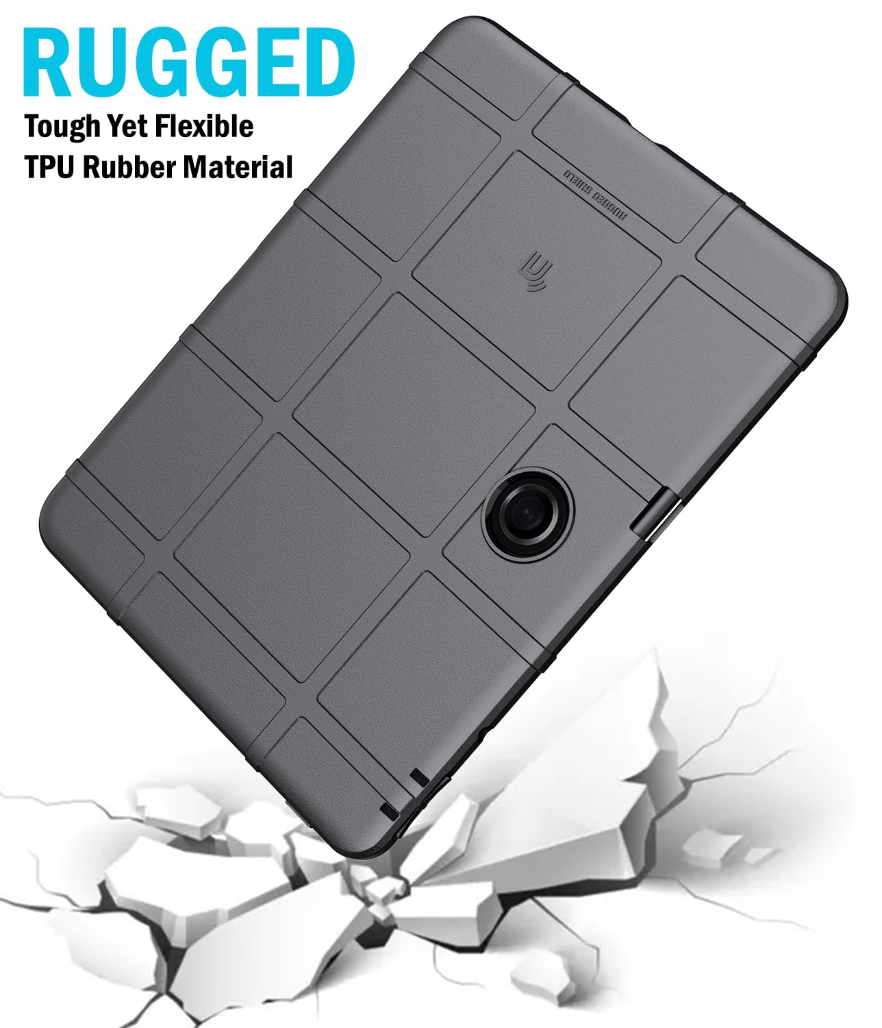 Case for OnePlus Pad 11.6" Tablet (2023), Nakedcellphone Special Ops Tactical Armor Rugged Shield Protective Cover [Anti-Fingerprint, Matte Grip Texture] with Stylus Holder Slot - Matte Black