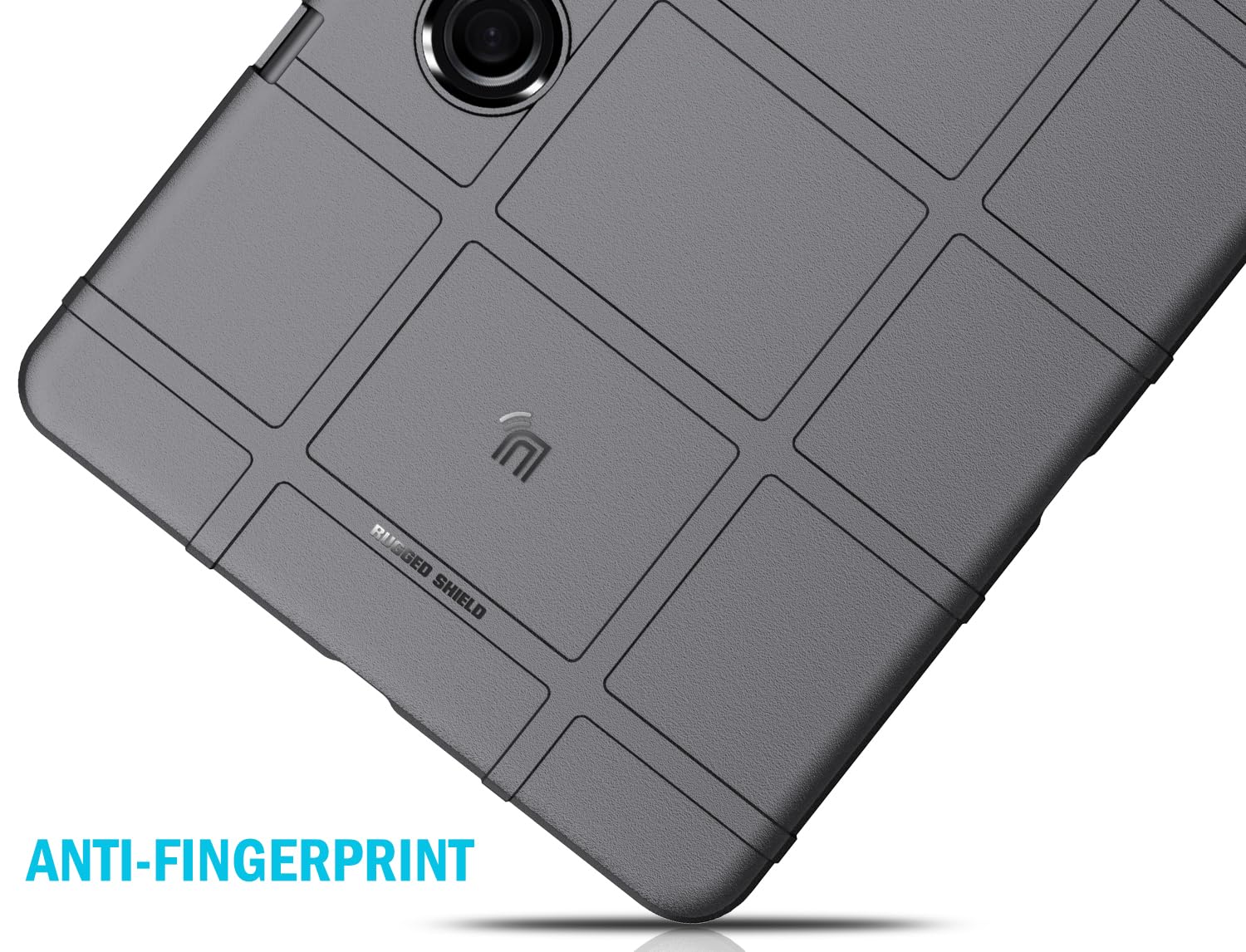Case for OnePlus Pad 11.6" Tablet (2023), Nakedcellphone Special Ops Tactical Armor Rugged Shield Protective Cover [Anti-Fingerprint, Matte Grip Texture] with Stylus Holder Slot - Matte Black