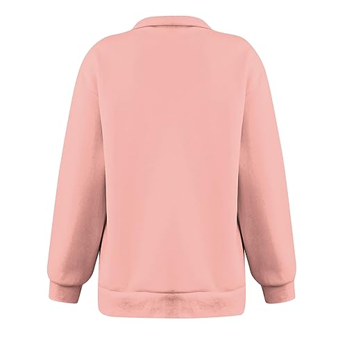 Oversized Zip Up Sweatshirts For Women 2023 Fall Fashion Outfits Casual Quarter Zip Long Sleeve Pullover Hoodies