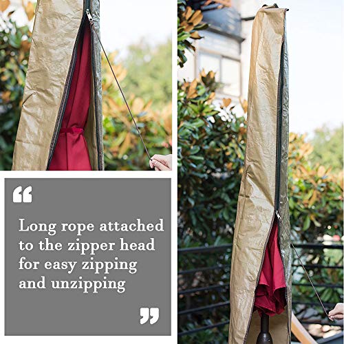 Abba Patio Market Patio Umbrella Cover, 11 Ft, Brown
