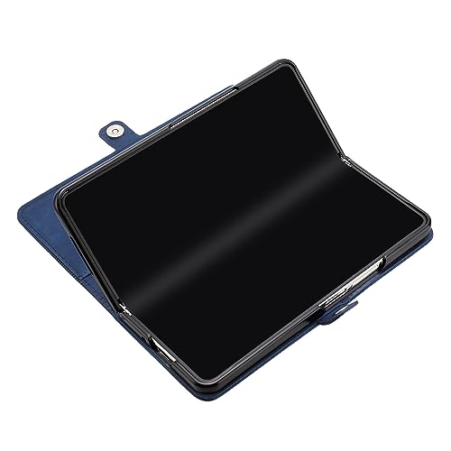 Phone Flip Case Wallet Case for Samsung Galaxy Z Fold 5 2023, Compatible with Samsung Galaxy Z Fold 5 2023 Case [TPU Shockproof Interior Case] PU Leather Case with Magnetic Flip Cover phone protection